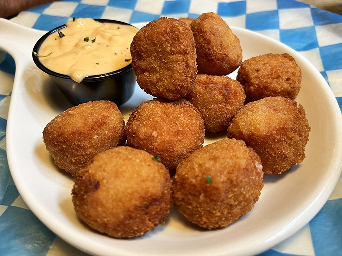 Reuben balls—where America meets Germany in a deep-fried handshake that would make diplomats jealous of culinary peacekeeping.