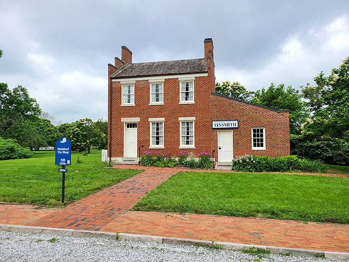 The Stoddard Tin Shop looks like it's waiting for workers to return from lunch break—in 1845. These brick buildings have stories in every mortar joint.