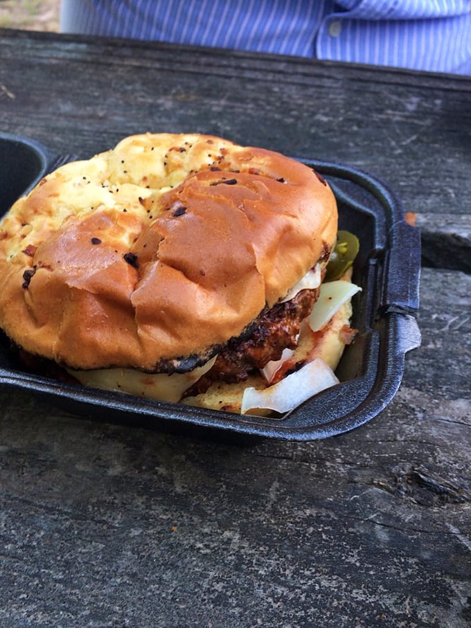 This beauty proves good burgers, like good marriages, are built on solid foundations—toasted bun, fresh vegetables, and commitment to proper cheese-melting techniques.