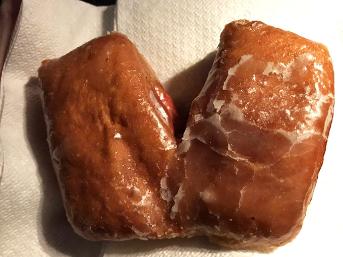 The infamous "Camel Toe" in all its glory. Only in Oklahoma can anatomy-inspired pastry become a beloved breakfast tradition.