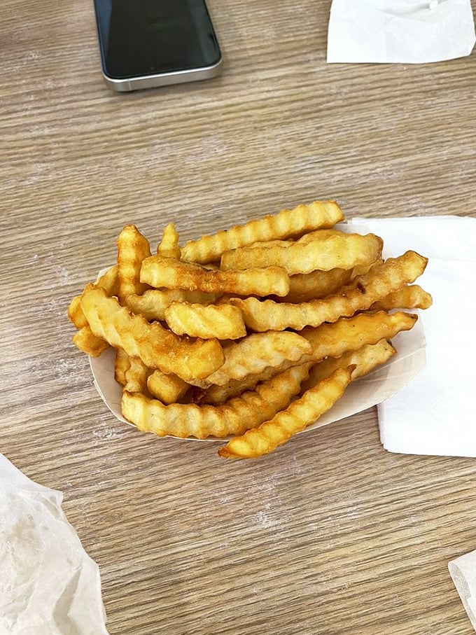 These aren't just fries—they're crispy potato architecture, engineered for maximum crunch and salt distribution. Resistance is futile.