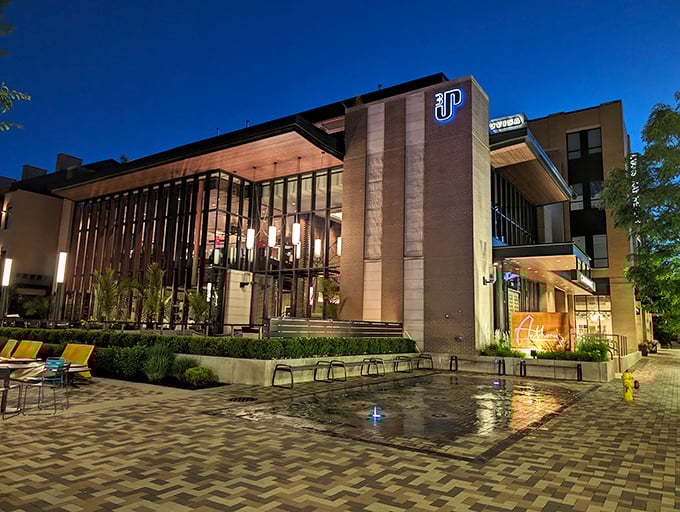 Anthony's Chophouse brings a dash of metropolitan swagger to Carmel with its sleek design. Concrete outside, tender meat inside.