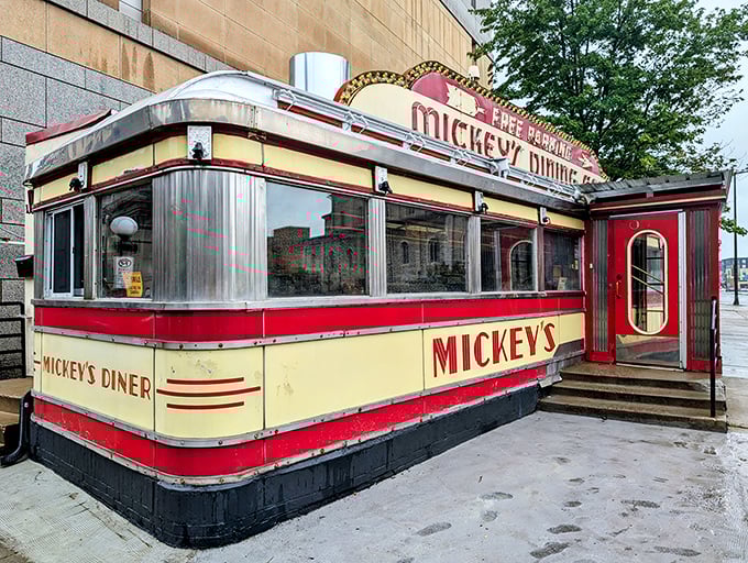 Mickey's Diner: This gleaming Art Deco dining car isn't just a restaurant—it's a shiny time capsule where the 1950s serve breakfast 24/7.