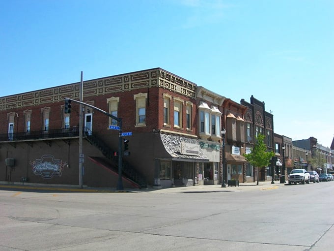 Osage's main street offers a masterclass in small-town preservation—these buildings have stories older than your grandparents.