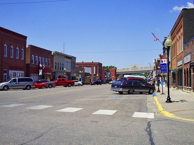 Wabasha's main street offers that perfect blend of historic charm and modern convenience – like finding Wi-Fi in a Norman Rockwell painting.
