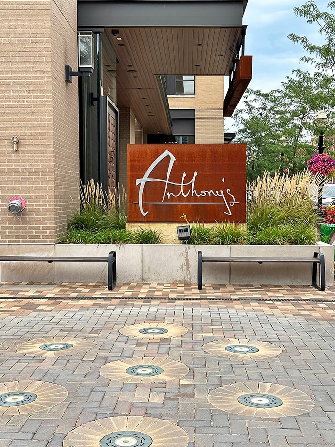 That modern rust-colored sign isn't just for show – it's a beacon guiding hungry steak lovers to their happy place.