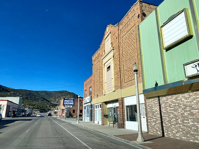 Downtown Ely's vintage charm harks back to simpler times when trains ruled and cowboys roamed these streets.