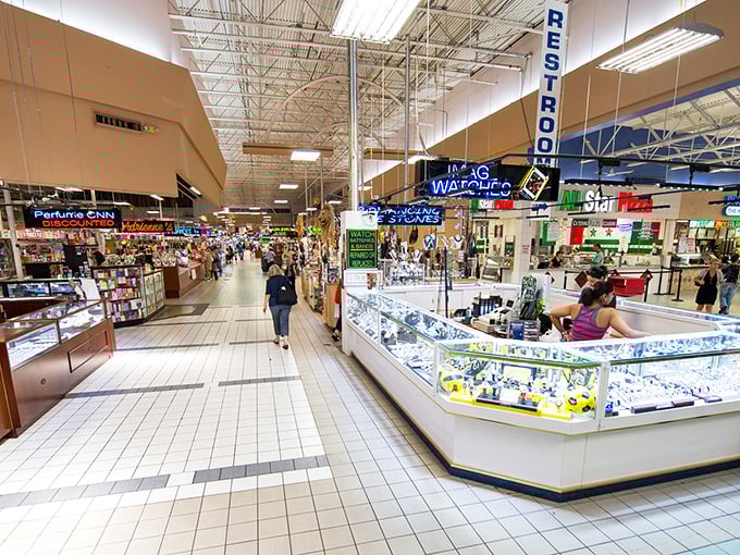 Polished floors and international flair! This upscale market feels fancy but still delivers those flea market prices we love.