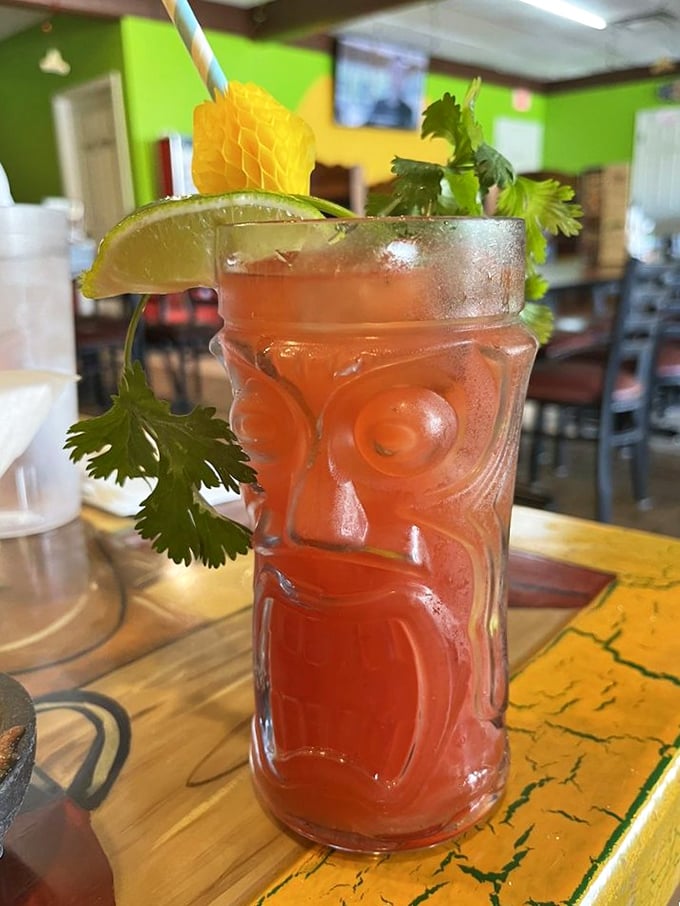 Not just a Bloody Mary – it's a garden in a glass with enough garnish to count as a serving of vegetables.