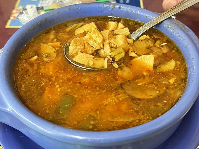 Chicken soup isn't just for the soul here—it's for taste buds that appreciate the difference between "homemade" and "home run."