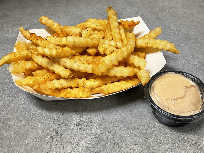 Duck fat fries: where potato meets luxury in a crispy, golden marriage that regular fries can only dream about.