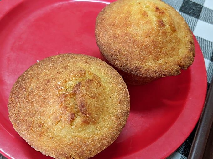 These cornbread muffins aren't just side dishes – they're buttery little time machines to your grandmother's kitchen, no matter whose grandmother she was.