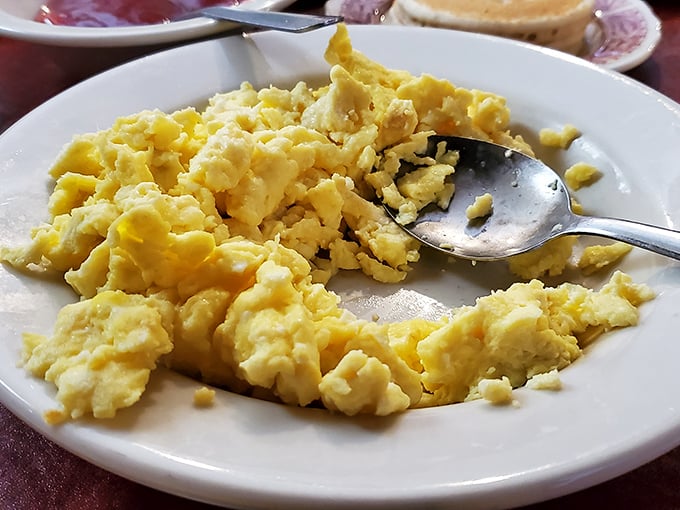 Scrambled eggs that somehow taste more egg-like than eggs themselves—the breakfast equivalent of finding the perfect pair of jeans.