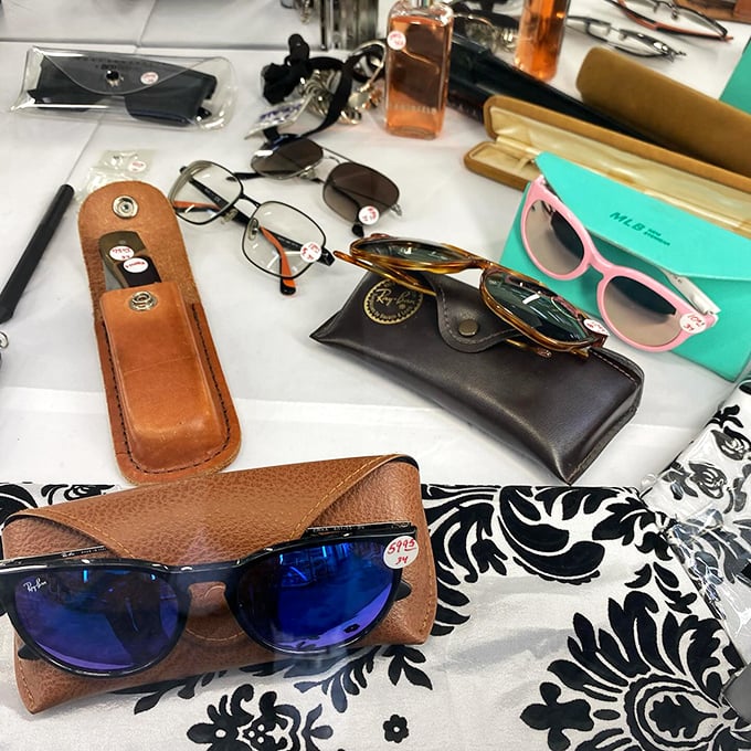 Designer sunglasses galore! Ray-Bans and other premium brands prove that protecting your eyes from Florida sunshine doesn't require premium prices. 