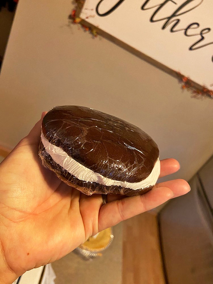 This whoopie pie isn't just dessert—it's a chocolate-cream sandwich that makes Oreos look like they're not even trying.