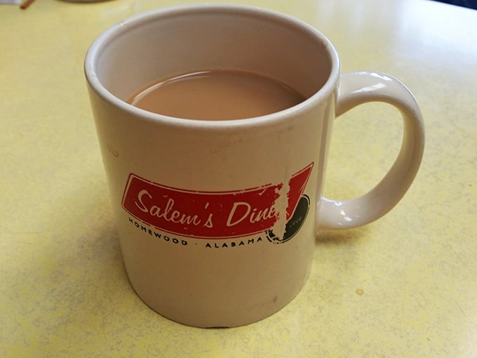 This isn't just coffee—it's liquid motivation in Salem's own mug. The kind of cup that makes you believe Mondays aren't so bad after all.