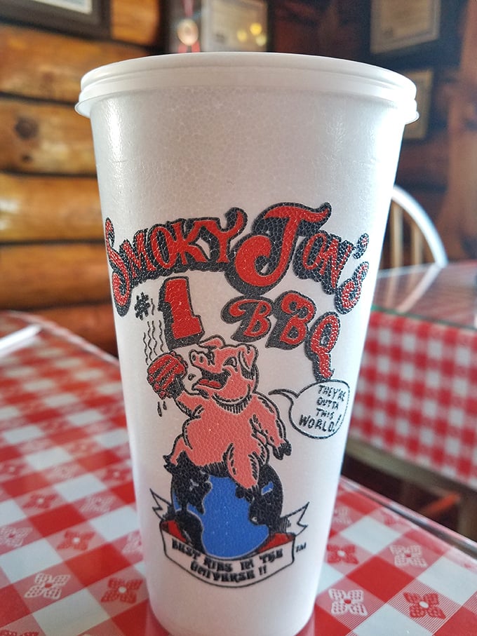 The cup says it all—"Takin' Over This World." If world domination starts with perfectly smoked meat, I'm fully on board with this new regime.
