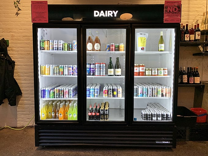 The beverage cooler stands ready like a refreshment oasis, because fighting through flavor this intense requires proper hydration support. 