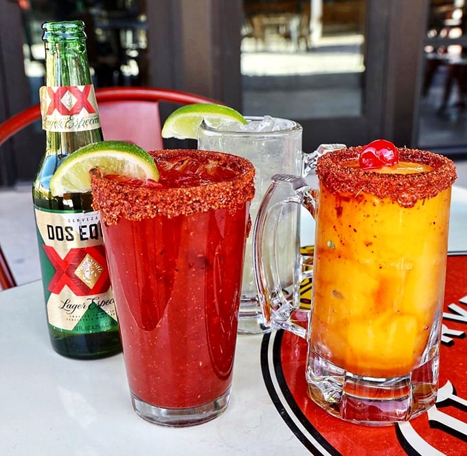 When Texas heat strikes, these colorful micheladas and beer come to the rescue—spicy, refreshing, and unapologetically San Antonio.