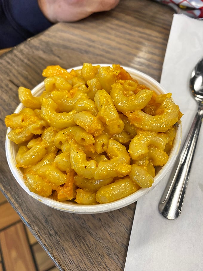 Mac and cheese so creamy and golden it should have its own Instagram account. Comfort food aristocracy at its finest.