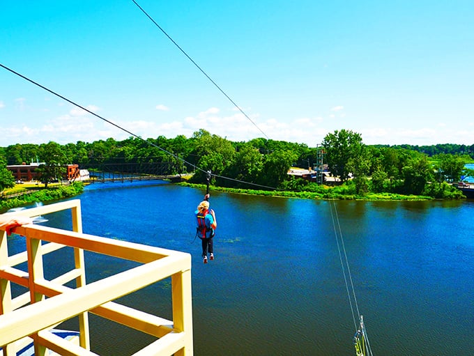 Adventure seekers can zipline across the Kalamazoo River, combining mild terror with spectacular views. It's like flying without the hassle of TSA pat-downs.