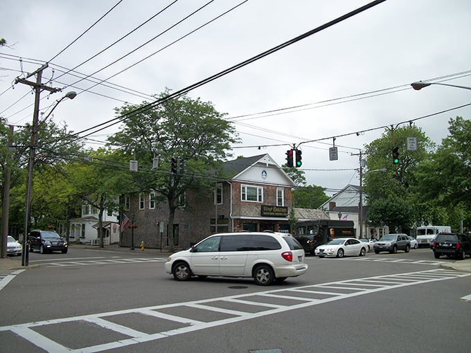 Bellport's tree-lined streets create natural archways, as if the town is giving you a leafy green hug as you arrive.