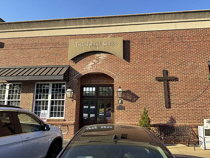 The Trace Grill's understated brick façade gives no hint of the breakfast revelations awaiting inside – like finding a diamond in a very delicious rough.