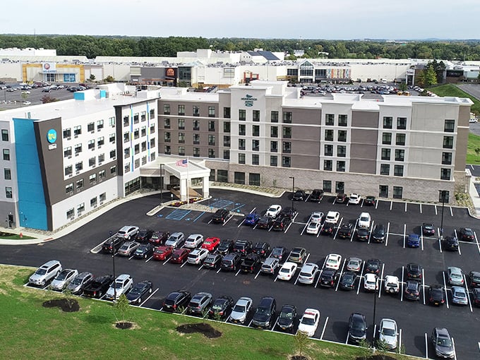 Suburban comfort with urban convenience makes Guilderland a retiree's dream. Those hotel rooms are for visitors—you get to live here!