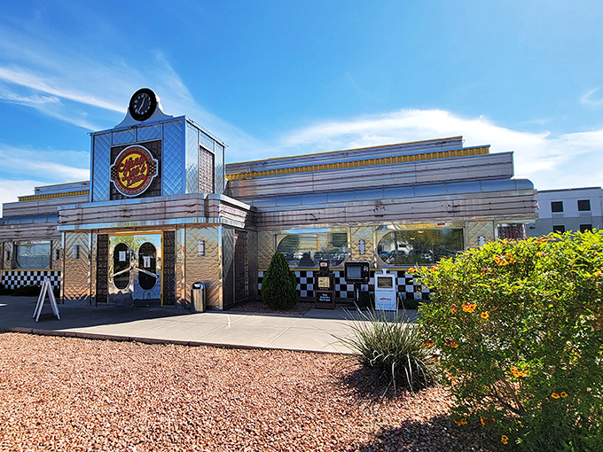 Chrome sweet chrome! Nana Dee's architectural homage to mid-century diners promises meals that are equally timeless and delicious.