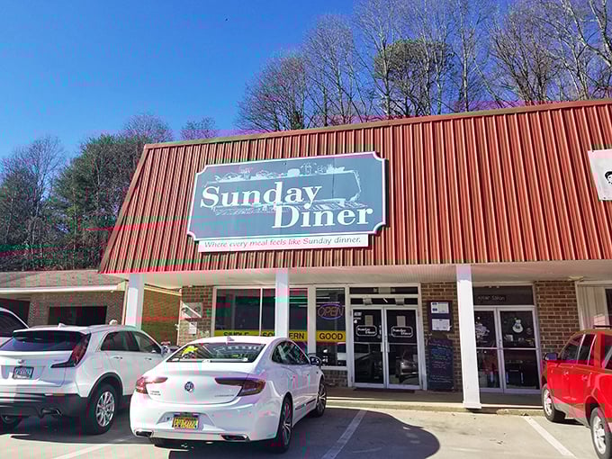 Sunday Diner: That simple red building houses complex flavors that would make your grandmother both jealous and proud.