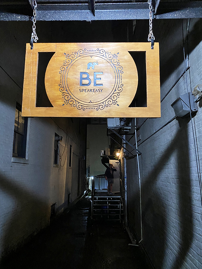 Hidden in plain sight, this speakeasy entrance transports you to the Prohibition era. The journey to The Blind Elephant is half the fun!