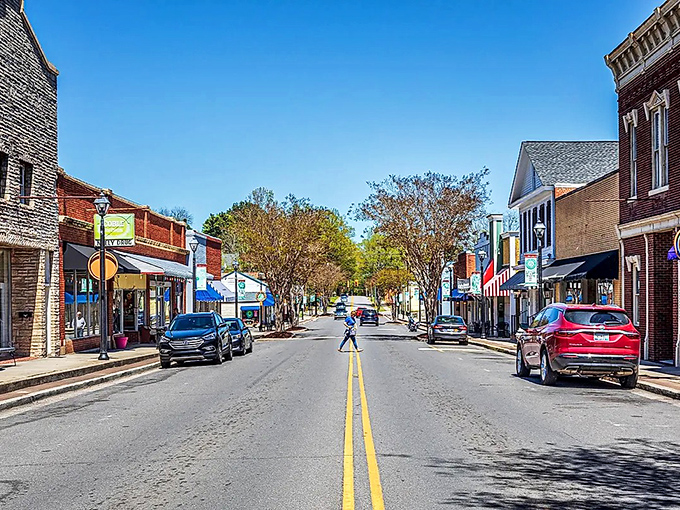 Sunlight dances across York's Main Street, highlighting the historic architecture that gives this small town its distinctive character.Add to Conversation