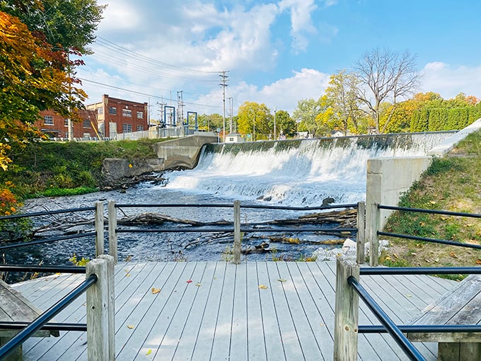 Marshall's Riverwalk offers the soothing soundtrack of rushing water – nature's way of saying "put down your phone for five minutes."