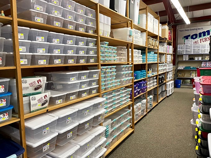 Storage container heaven – where the organizational fantasies you didn't know you had suddenly become attainable life goals.