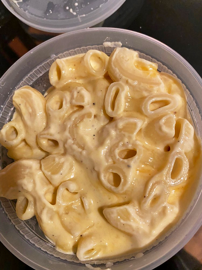 Mac and cheese that doesn't know the meaning of "too cheesy." Comfort food that hugs your soul from the inside.
