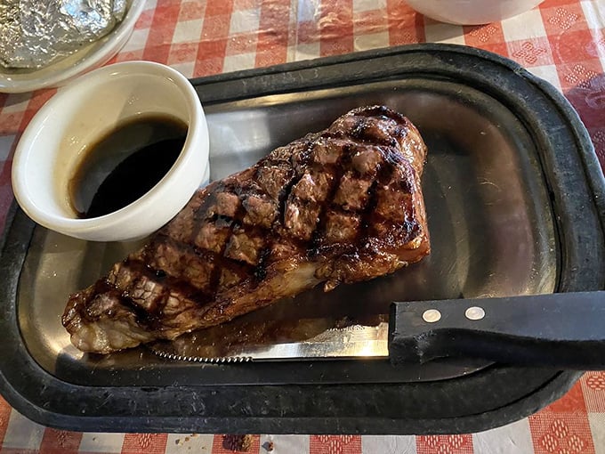 A perfectly grilled steak that proves Stroud's isn't just a one-trick chicken pony—this is serious beef business.