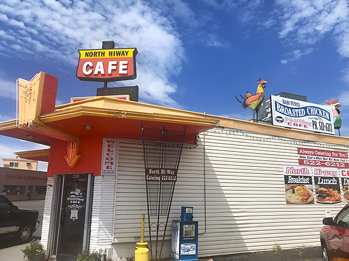 The iconic red awning and wooden sculptures welcome you like old friends. This isn't just a restaurant—it's an Idaho Falls landmark worth the journey.