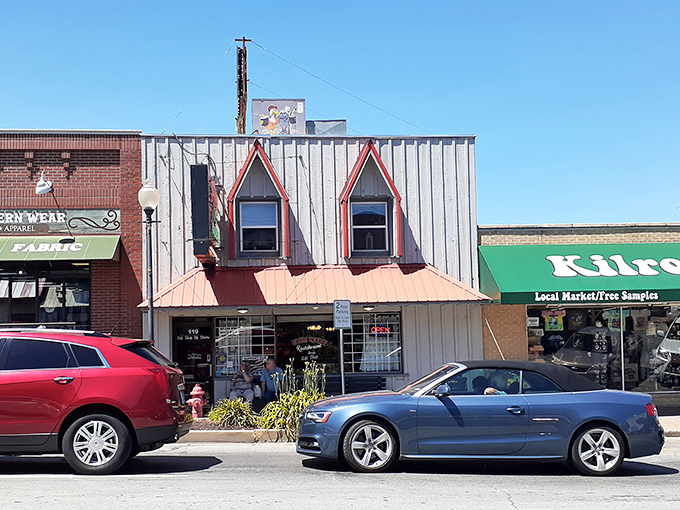The unassuming storefront with its red-trimmed dormer windows might not scream "culinary destination," but the best comfort food often hides in plain sight.