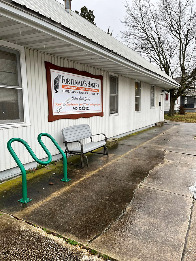 The unassuming exterior of Fortunata's might not scream "food paradise," but that green bicycle knows what's up—it pedaled here for the good stuff.