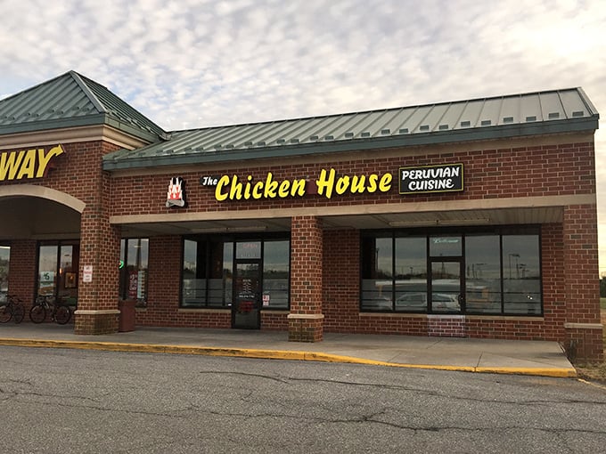 The unassuming strip mall exterior of The Chicken House belies the culinary adventure waiting inside. Peru meets Delaware behind these brick walls.