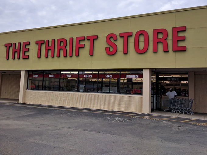 The red letters practically shout "treasure awaits inside" – and trust me, they're not lying about what's coming.