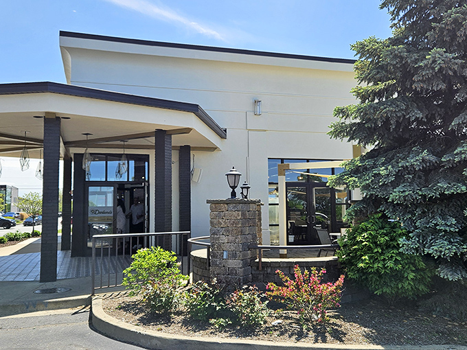 The unassuming exterior belies the breakfast wonderland waiting inside. Like finding a treasure map at a garage sale—the X marks this spot. 