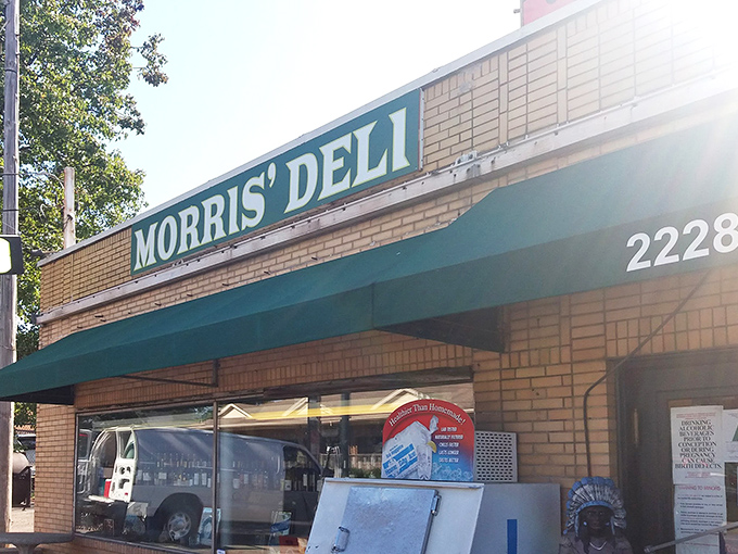 The unassuming brick exterior of Morris Deli hides culinary treasures within. Like finding a diamond in your grandmother's junk drawer.