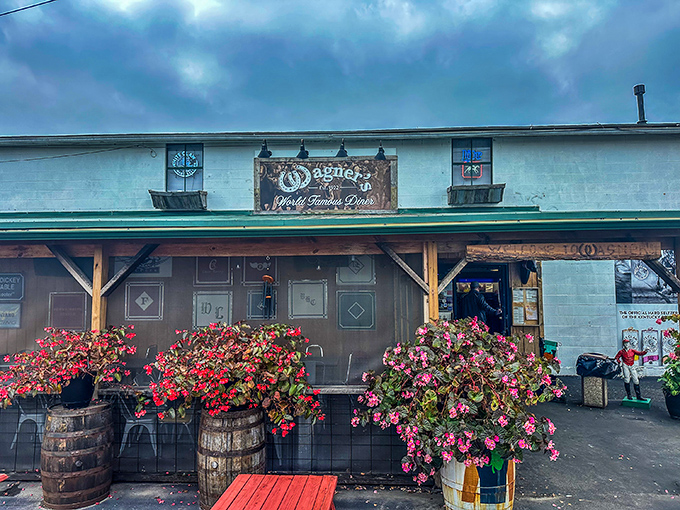 The unassuming exterior of Wagner's Pharmacy hides a Louisville treasure. Horse racing history and hearty breakfasts await just steps from Churchill Downs.