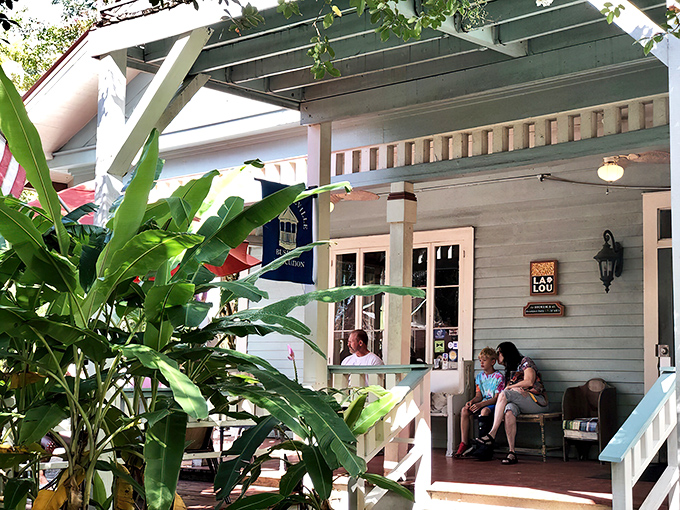 LaLou's charming blue cottage exterior invites you in like a Southern grandmother ready to feed you until your pants don't fit.