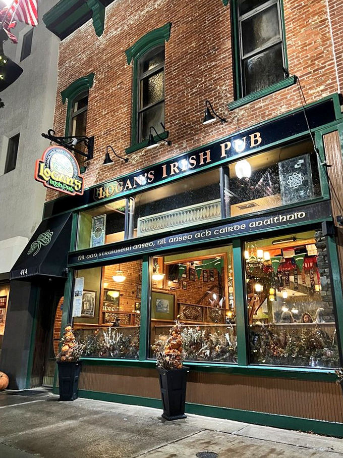 The classic brick façade with emerald trim isn't just inviting—it's practically whispering "céad míle fáilte" (a hundred thousand welcomes) as you approach.