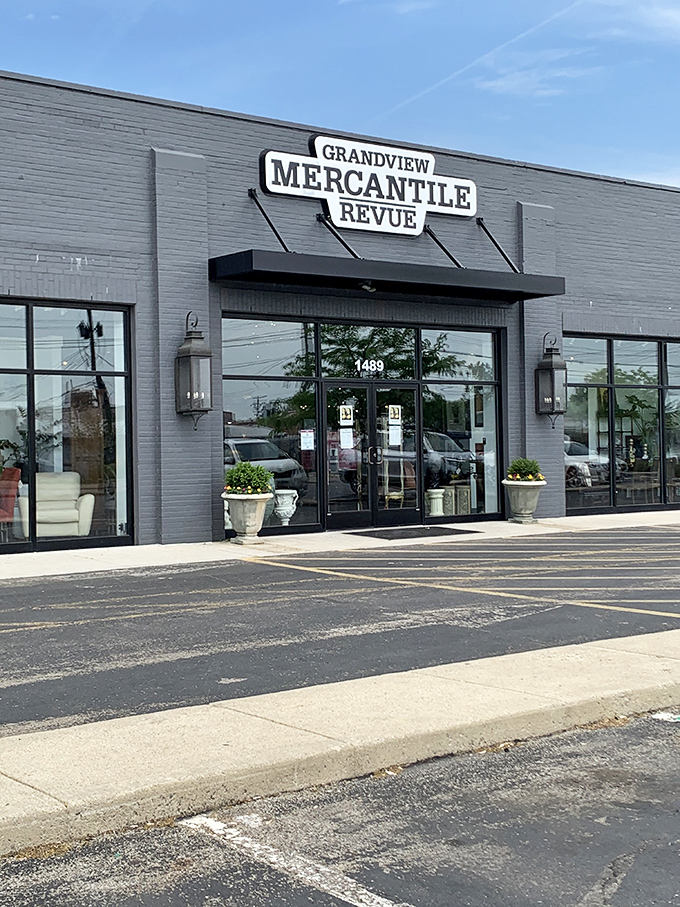 The unassuming gray façade of Grandview Mercantile is like a poker player with a royal flush—quietly confident about the treasures within.