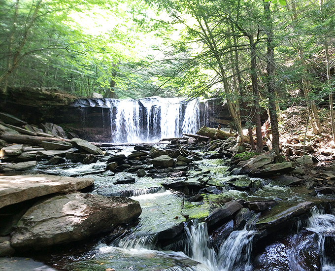 Nature's perfect symphony in motion – Ganoga Falls cascades 94 feet down ancient rock formations, creating a misty paradise that feels worlds away from everyday life.