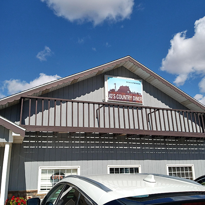 The unassuming facade of Jo's Country Diner—where culinary treasures hide in plain sight behind a modest exterior that promises authenticity, not Instagram moments.