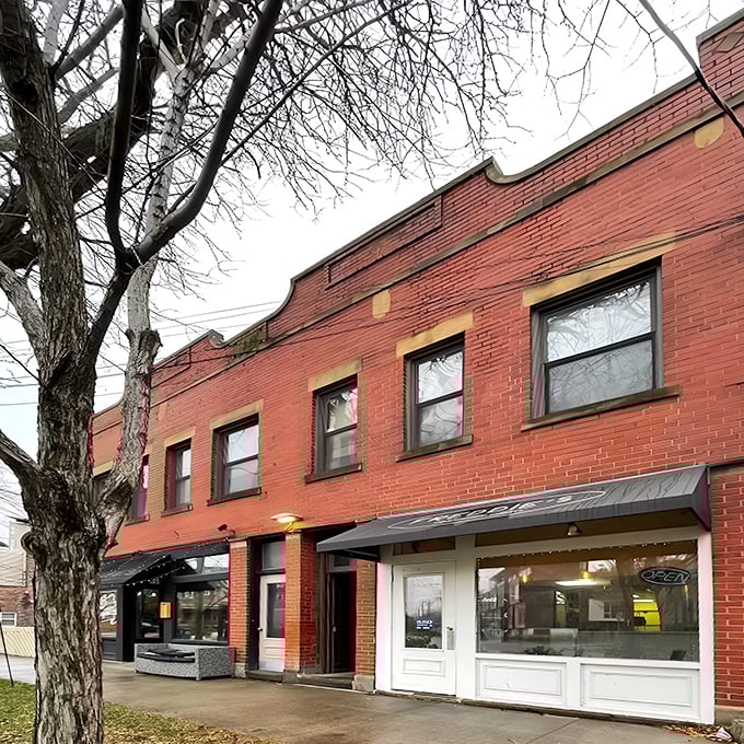 A humble brick storefront with a white-trimmed entrance that belies the breakfast revolution happening inside. Cleveland's best-kept secret is out.
